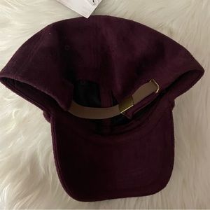 Goodfellow & Co | Accessories | Nwt Faux Suede Maroon Baseball Hat With ...